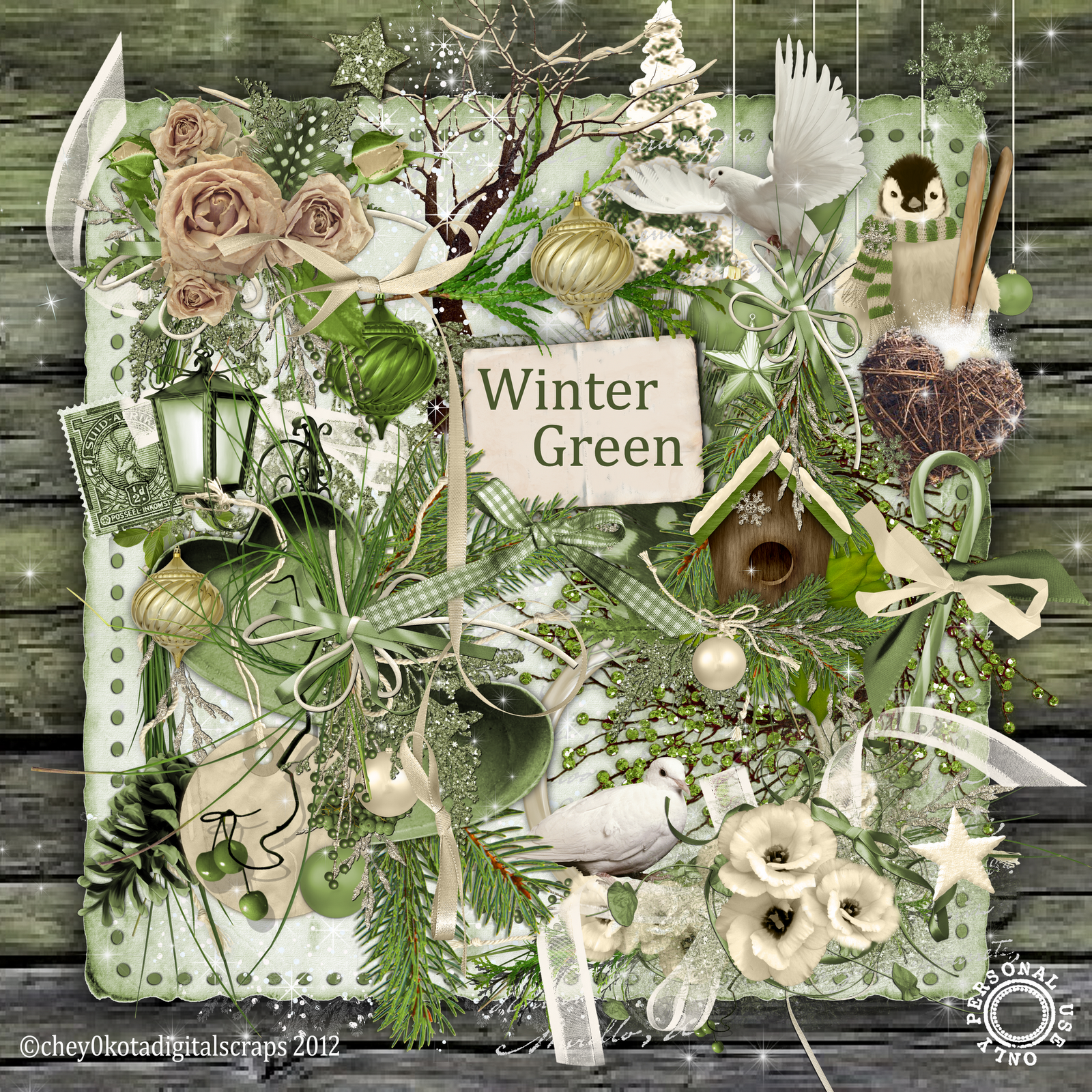 CheyOkota Digital Scraps New Wintergreen Christmas Digital Scrapbook Kit Freebie CheyOkota Digital Scraps New Wintergreen Christmas Digital Scrapbook Kit Freebie